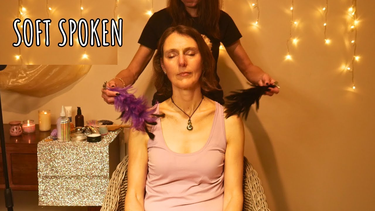 Soft Spoken ASMR - Feather-Light relaxation - hair brushing, arm and ...