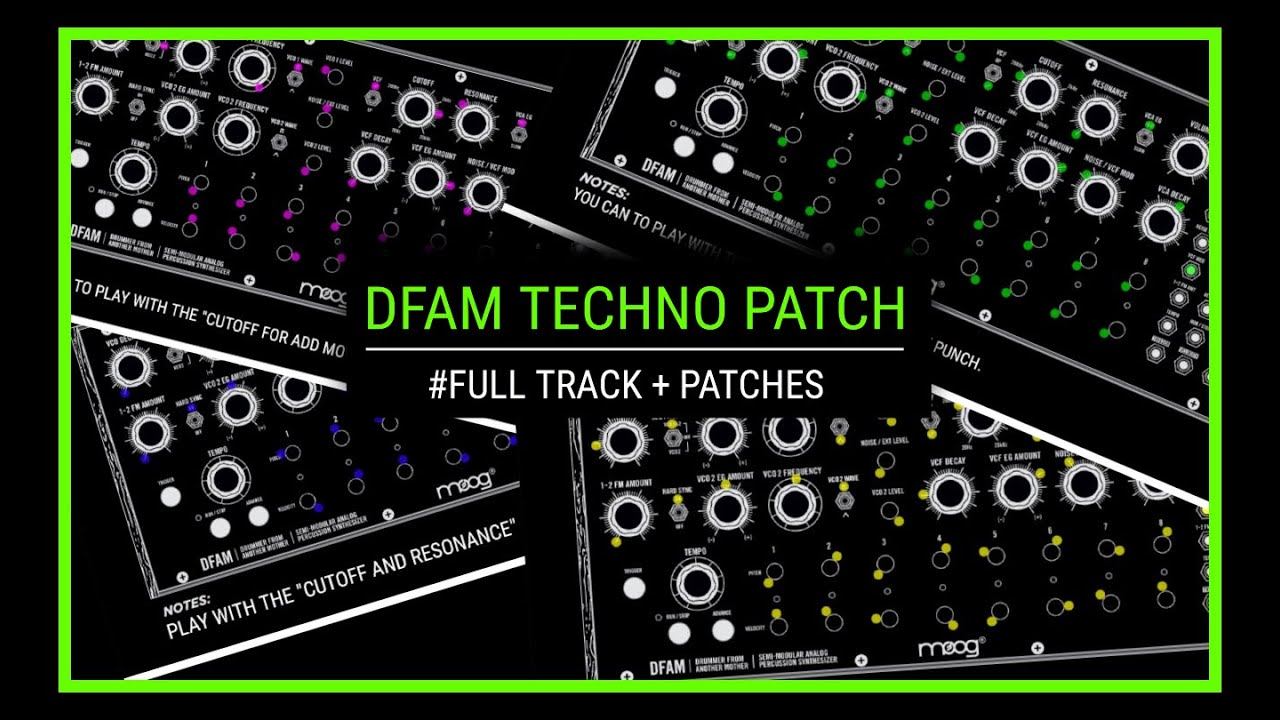 DFAM techno Patches (No talking) - YouTube