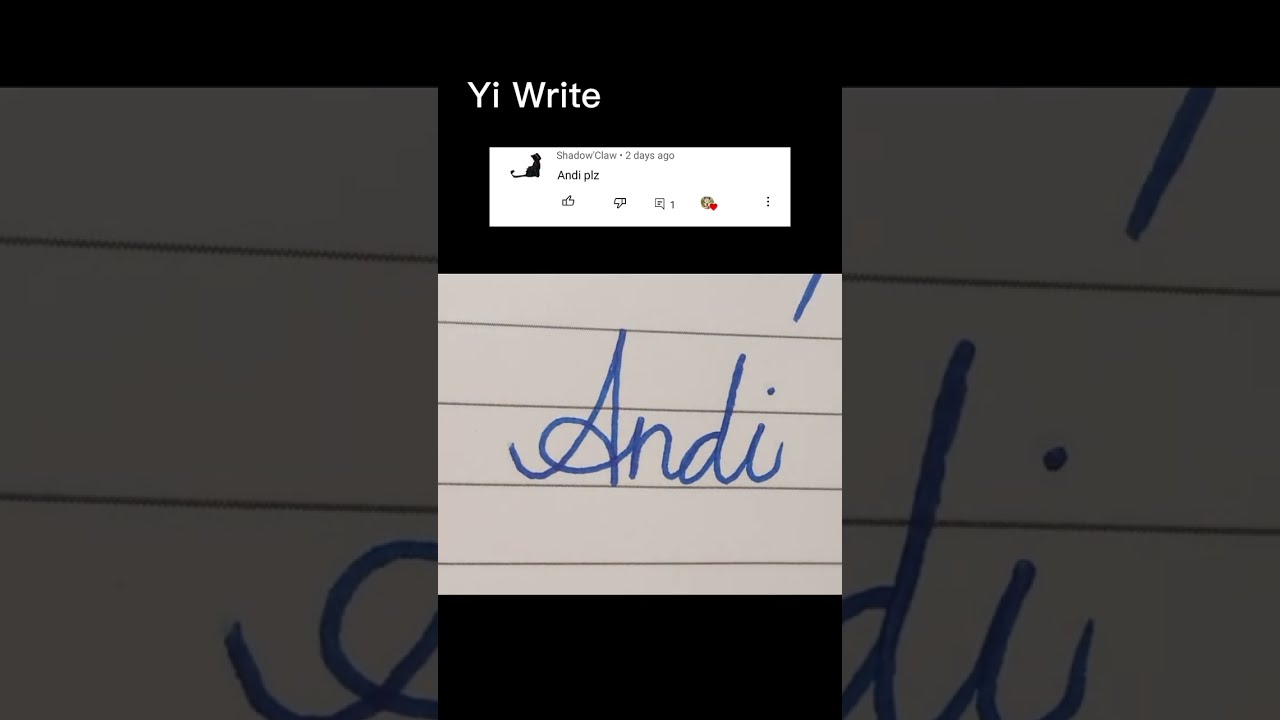 Andi - Beautiful name in in Cursive writing| Cursive Writing for ...