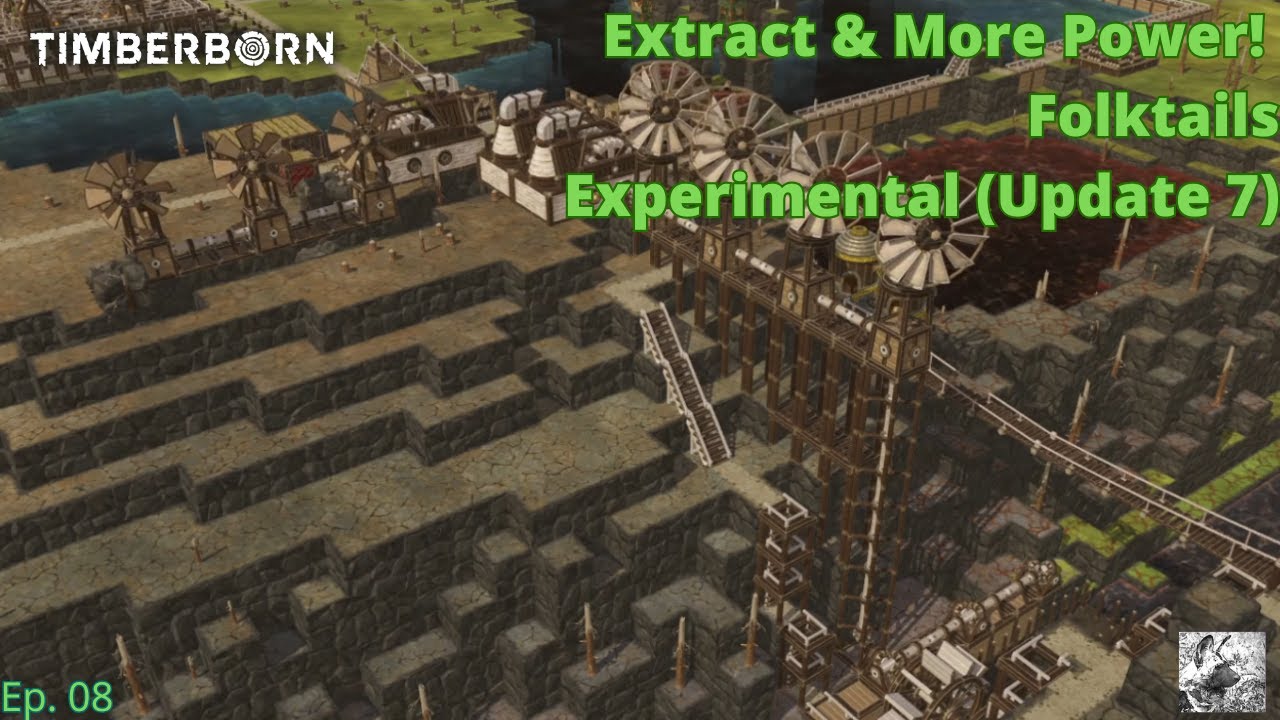 More Waterwheels & Extract | Let's Play Ep. 8 - Season 4 | Timberborn ...