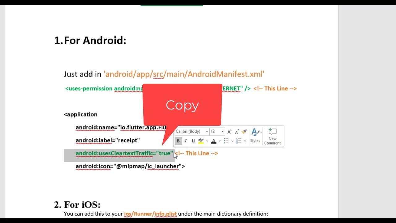 Unhandled Exception: Bad state: Insecure HTTP is not allowed by platform in Flutter Application ...