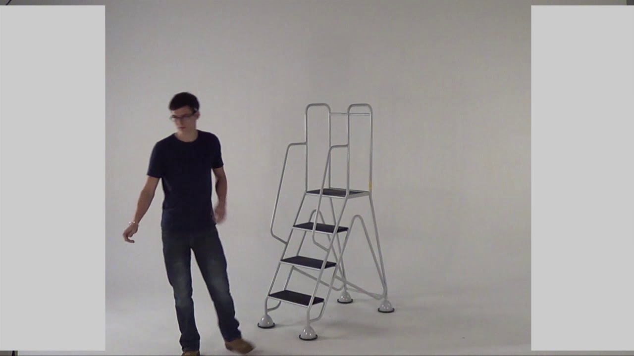 GSE514 - GS Approved Fort Easy Glide Mobile Steps - YouTube