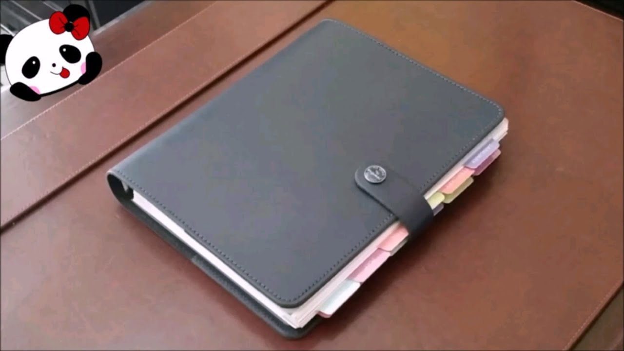 Filofax A5 with Plum Paper Insert - YouTube