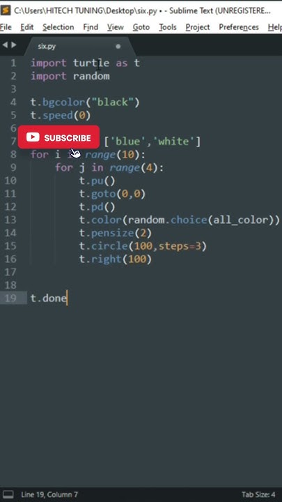 Python Turtle Graphic Designπͺππͺ Python Codingπͺπͺ Shorts Programming
