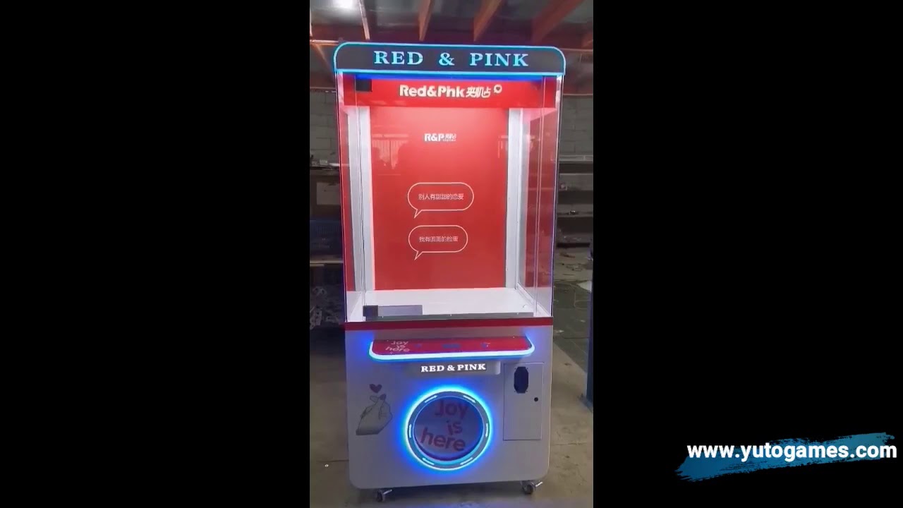 Red&Pink Claw Crane Game Machine|Arcade Claw Crane Machine For Sale ...