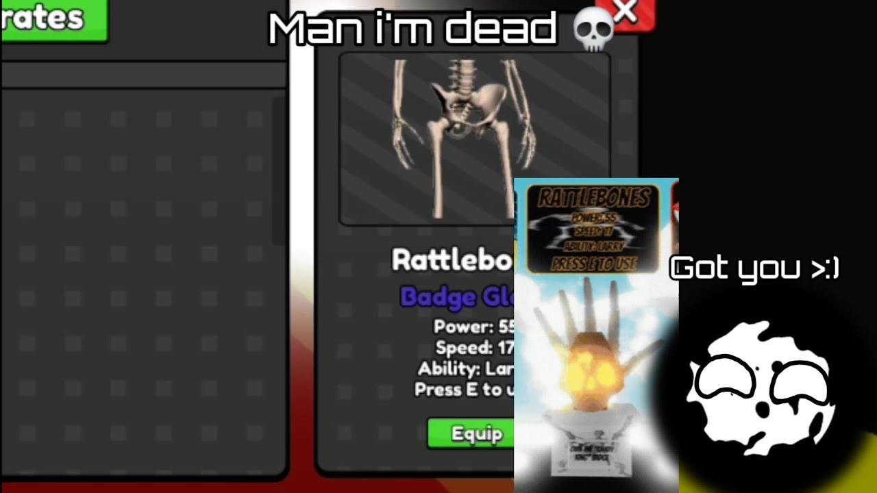 FINALLY getting the Rattlebones glove in Roblox Slap Battles (My first ...