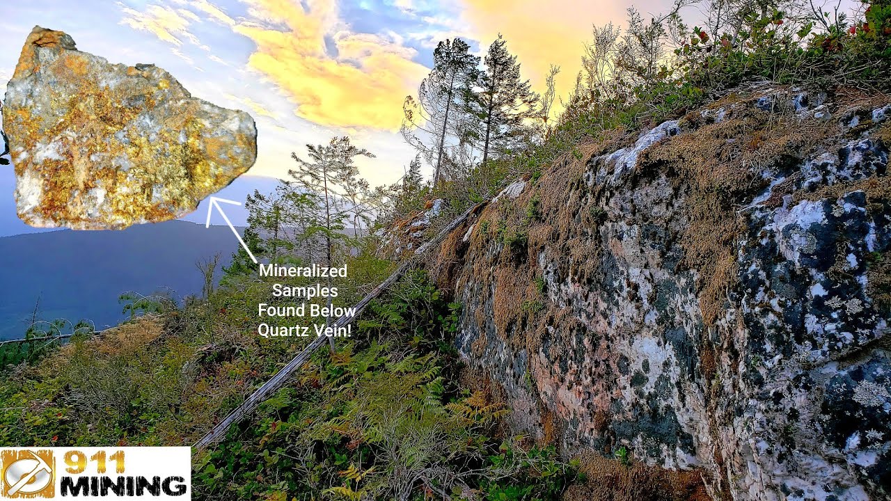 Massive Gold Bearing Quartz Vein With Mineralization! - YouTube