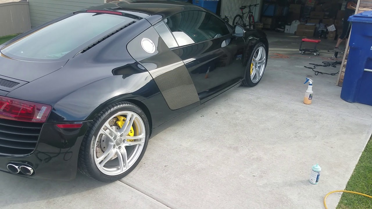 Audi R8 2 step paint correction with 5 year Sapphire V1 ceramic coating ...