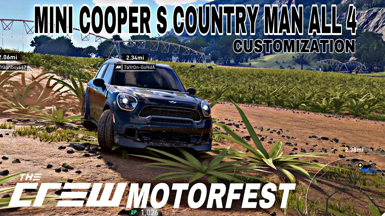 (THE CREW MOTORFEST)MINI COOPER S COUNTRY MAN ALL 4 CUSTOMIZATION - YouTube