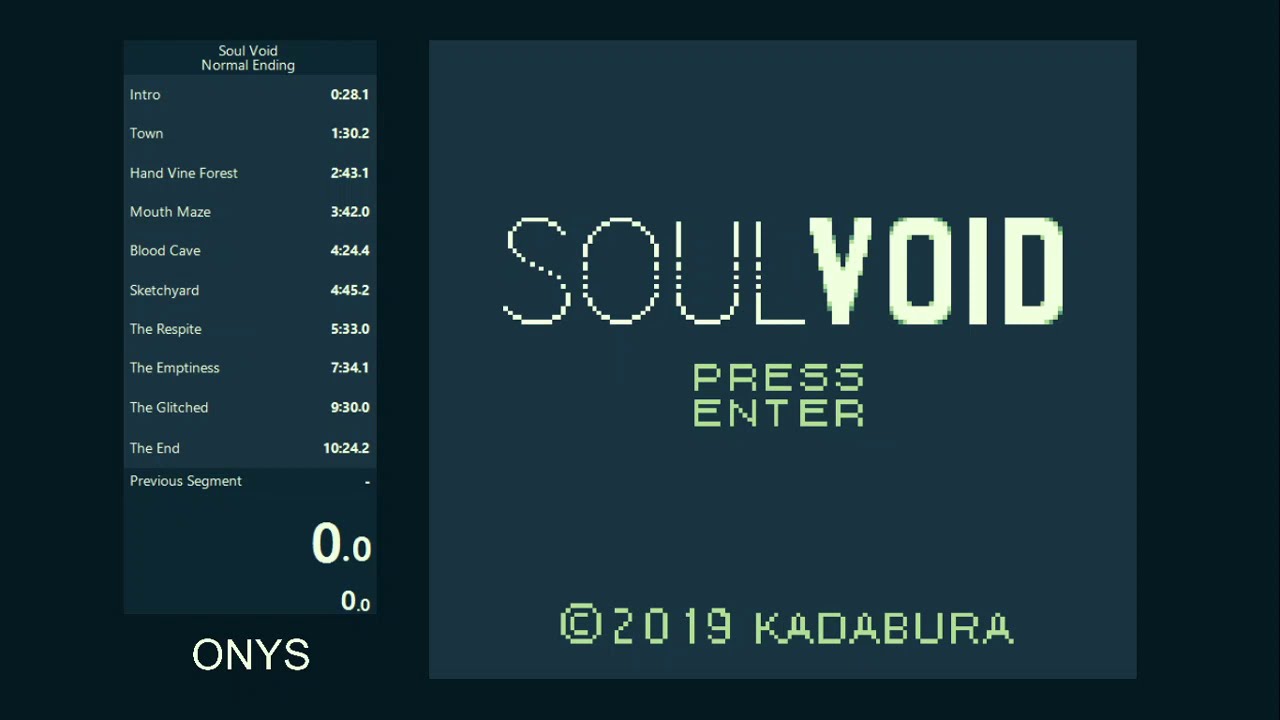 Soul Void Original - Normal Ending (Any%) Speedrun in [10:16] (WR ...