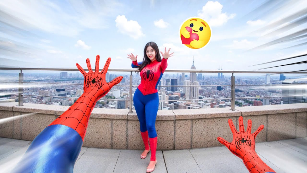 The Beautiful Girls Inside Spider-Man’s ATM Machine! - YouTube