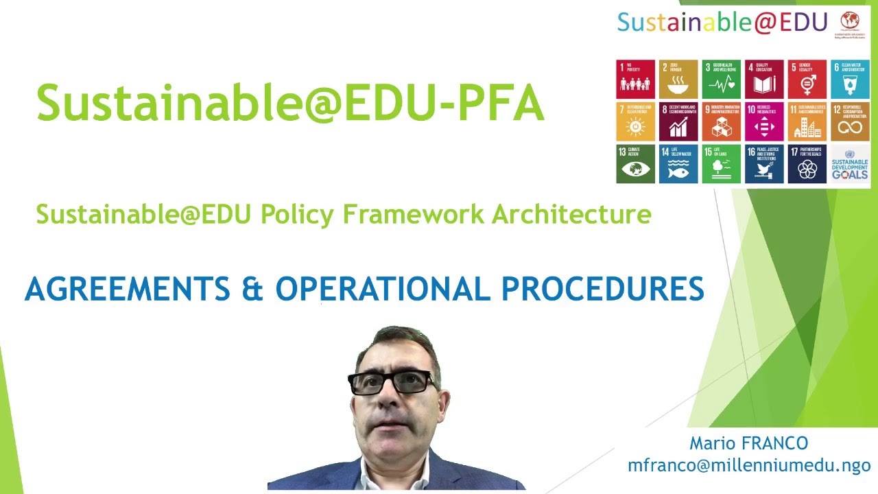 Sustainable@EDU-PFA AGREEMENTS AND OPERATIONAL PROCEDURES - YouTube
