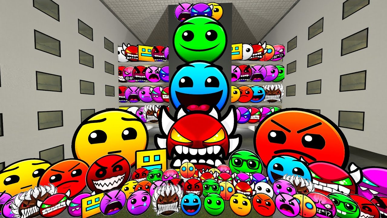 Lobotomy Nextbots, Geometry Dash Emojis Faces, Angry Munci Family ...