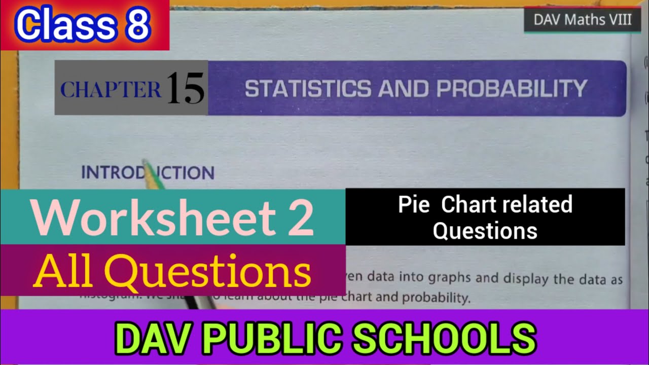DAV class 8 maths chapter 15 Statistics and Probability worksheet 2 All ...
