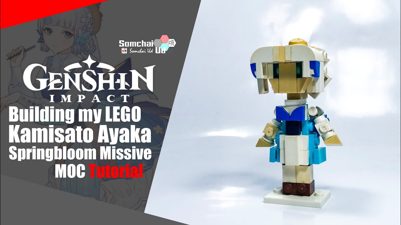 LEGO Genshin Impact Ayaka outfit Springbloom Missive MOC Tutorial ...