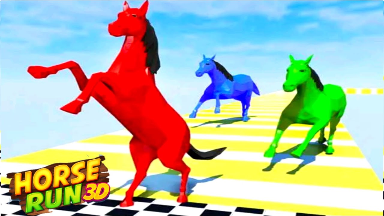 Horse Run Colours: Fun Race 3D Games - Android Gameplay - YouTube