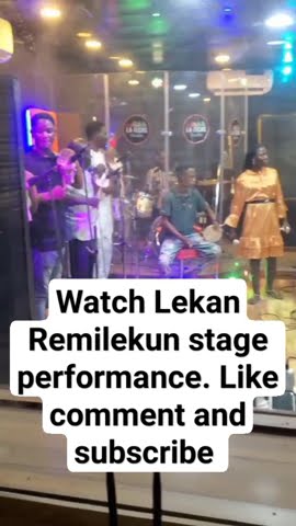 Lekan Remilekun stage performance 😃 - YouTube