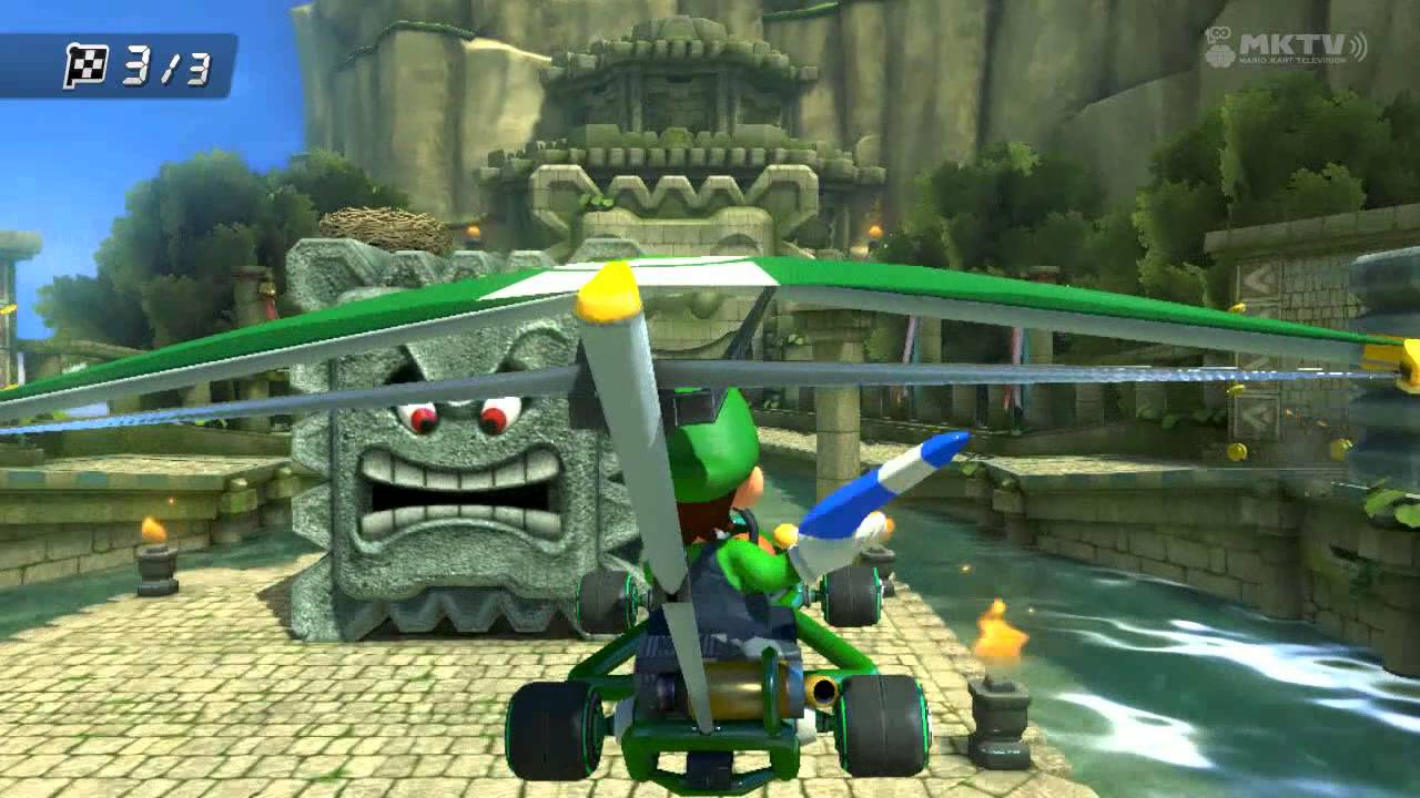 Wii U - Mario Kart 8 - Thwomp Ruins - YouTube