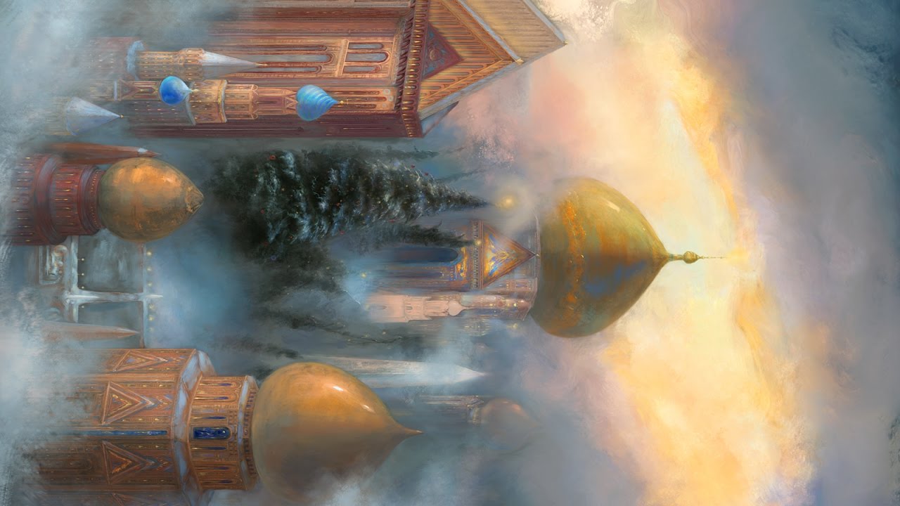 Digital Painting Timelapse - Winter in Liesel City - YouTube