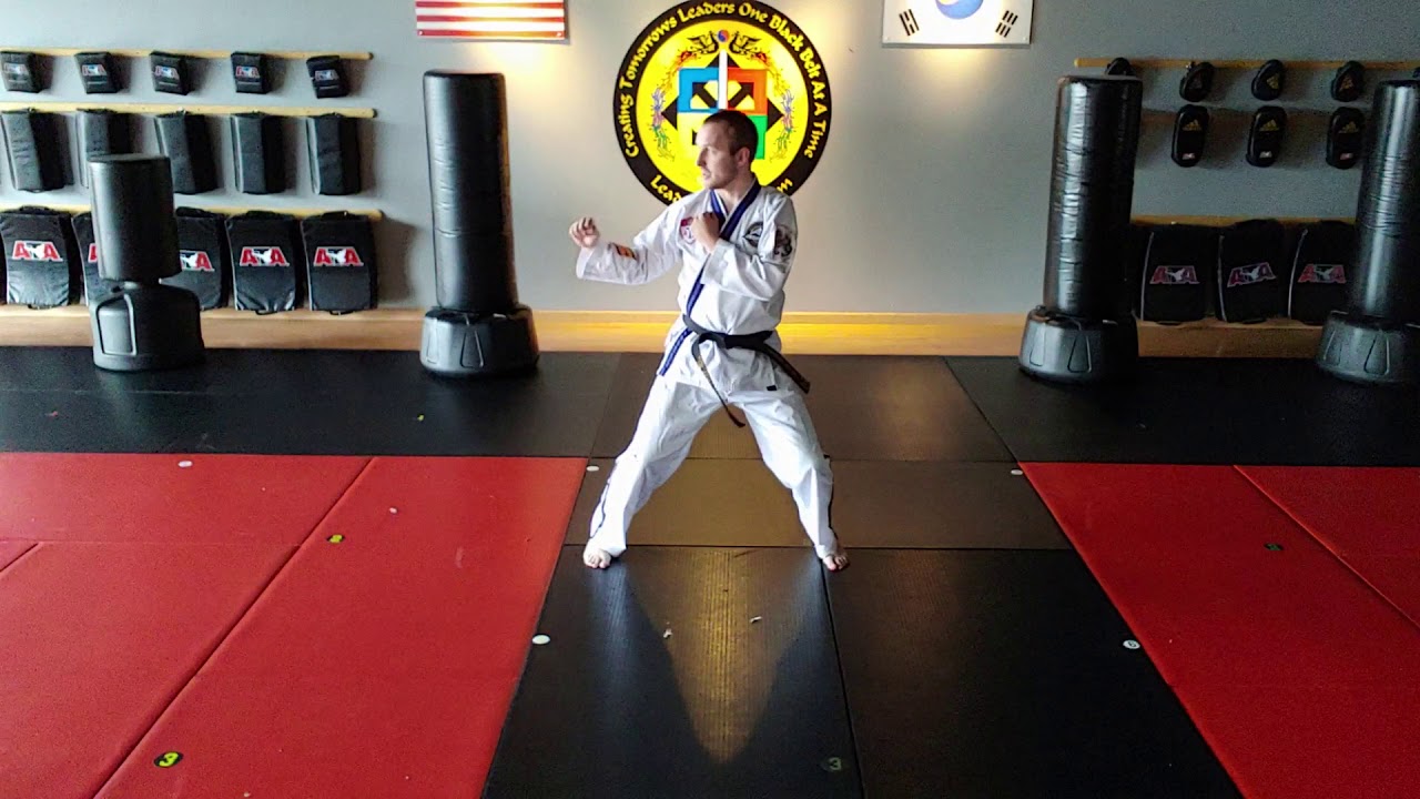 2nd Degree Black Belt Form (Jung Yul) - Talkthrough - YouTube