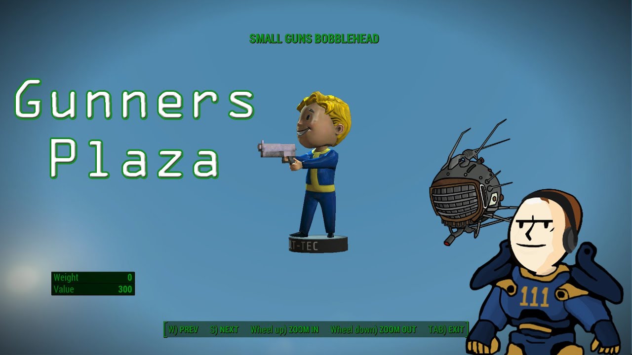 Fallout 4 - Gunners Plaza - Guns and Bullets and Small Guns Bobblehead ...