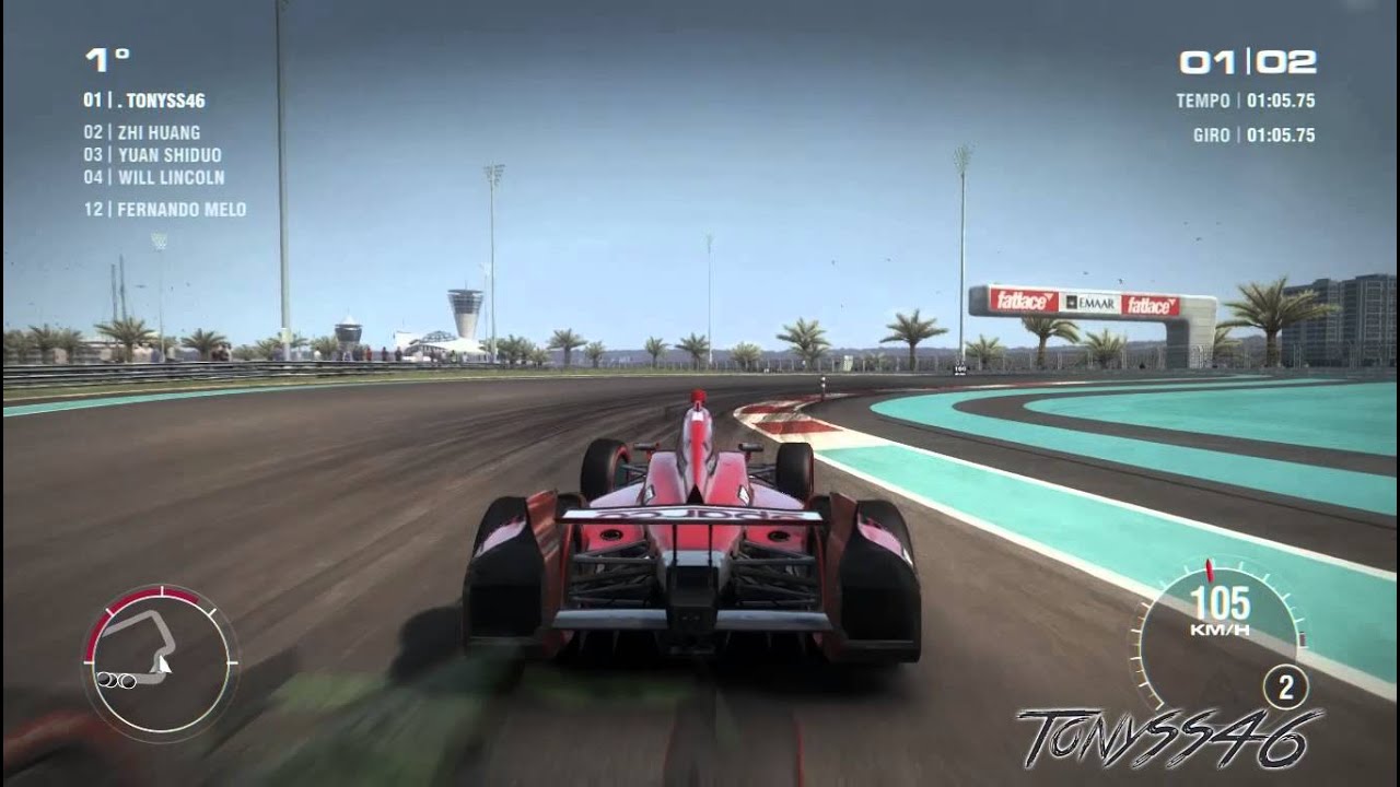 GRID 2 - Gameplay [ITA][HD] Dallara Indycar on the Yas Marina circuit ...