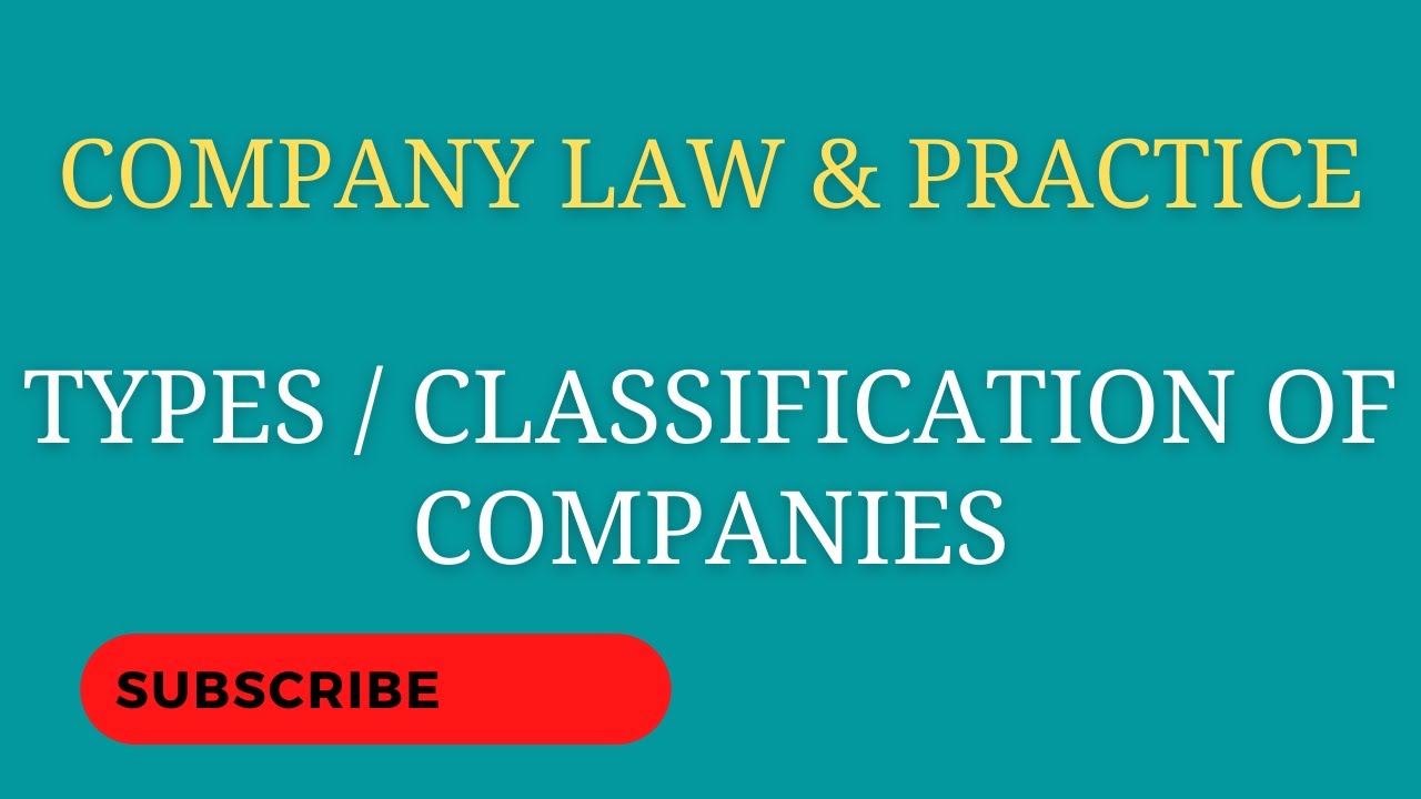 Types / Classification of Companies - YouTube