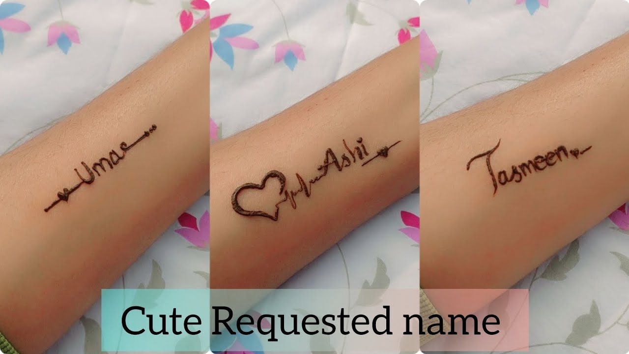Simple and Unique Name tattoo idea's 😍 Cute Name ideas 2024... ️ - YouTube