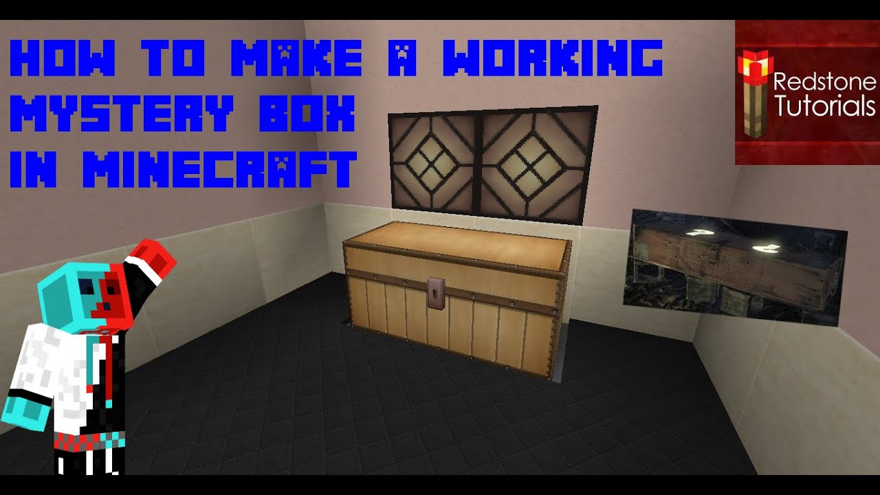 How to make a working mystery box from Call of duty in Minecraft - YouTube