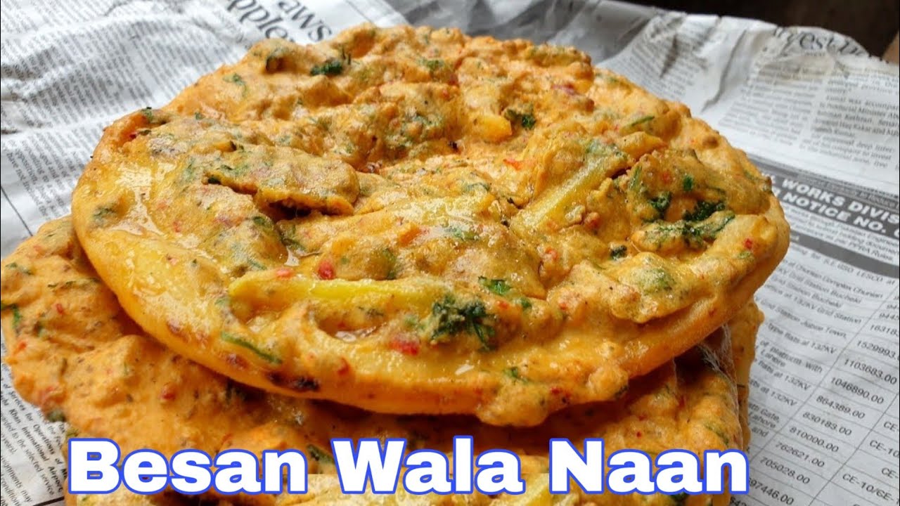 Besan Wala Naan Recipe || Tala Hua Naan Recipe || Pakora Naan Recipe ...