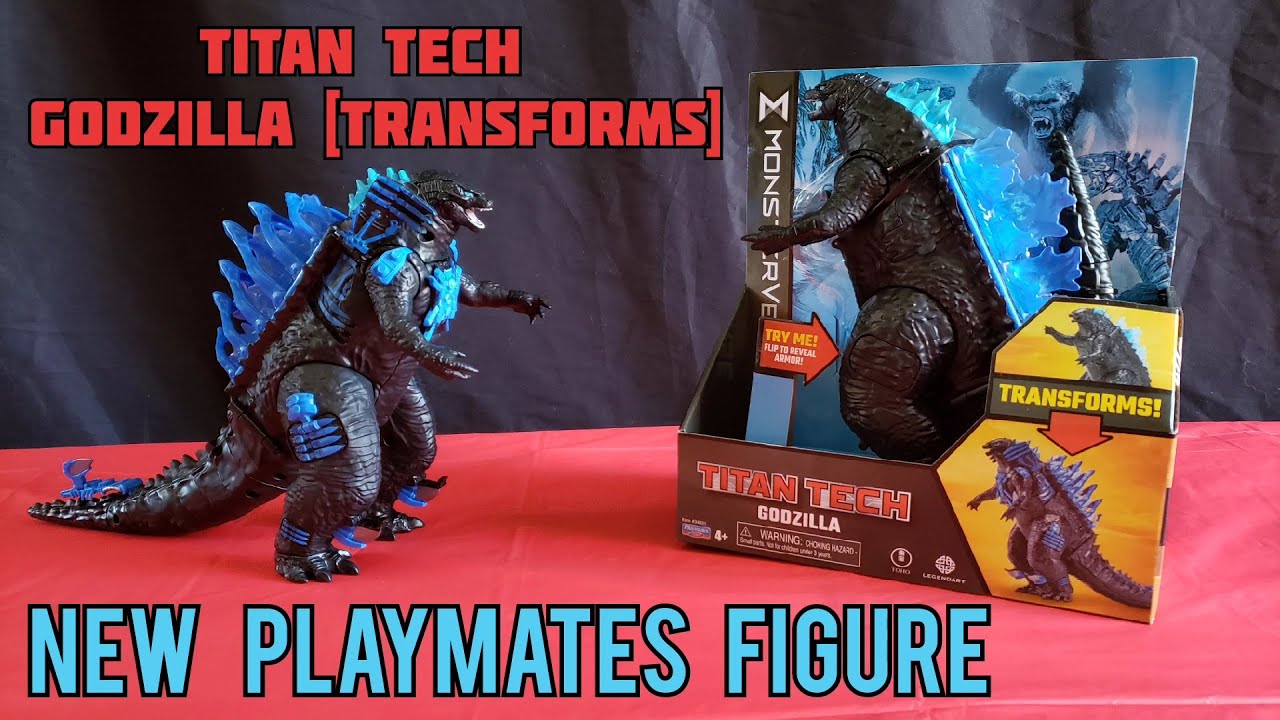 Playmates Titan Tech Godzilla Figure [NEW] Monsterverse - YouTube