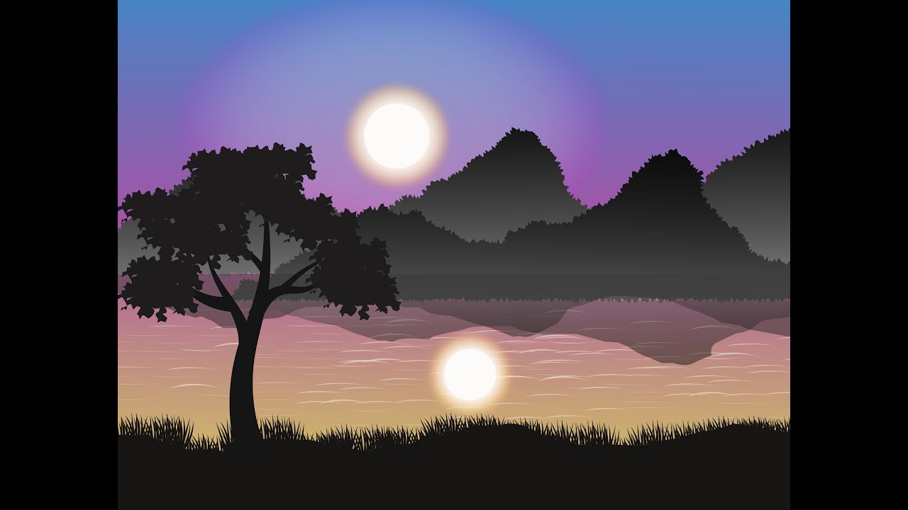 how to create plain vector nature with Adobe Illustrator | Illustrator ...