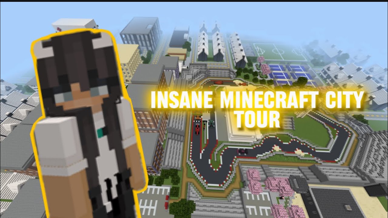 the most INSANE minecraft city *tour* - YouTube