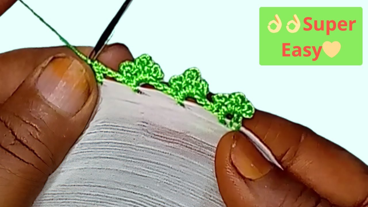 How to Crochet 💛Easy and Fast 👌 Crosia Lace Design for beginner ...