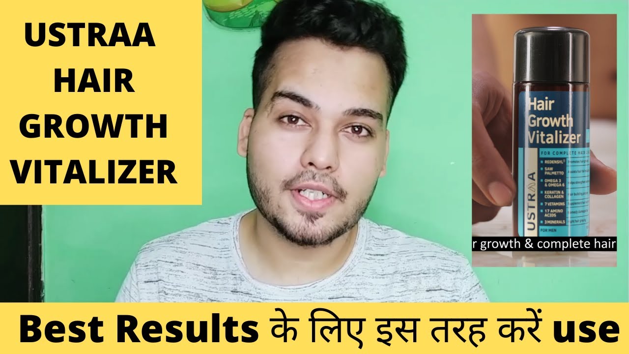 Best way to use Ustraa Hair Growth Vitalizer | 3 Month use review | BIG ...