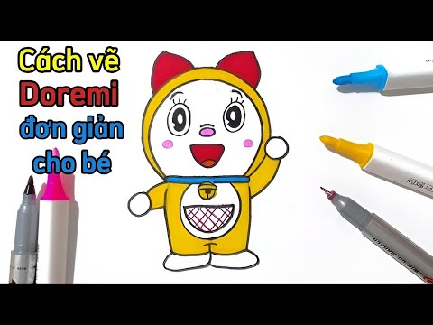 dạy bé vẽ Doremi đơn giản và chi tiết nhất/ how to draw Doremi/ step by ...