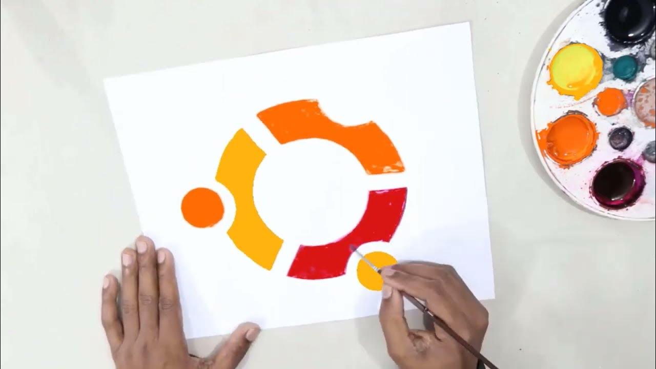 How To Draw The Ubuntu Logo Youtube