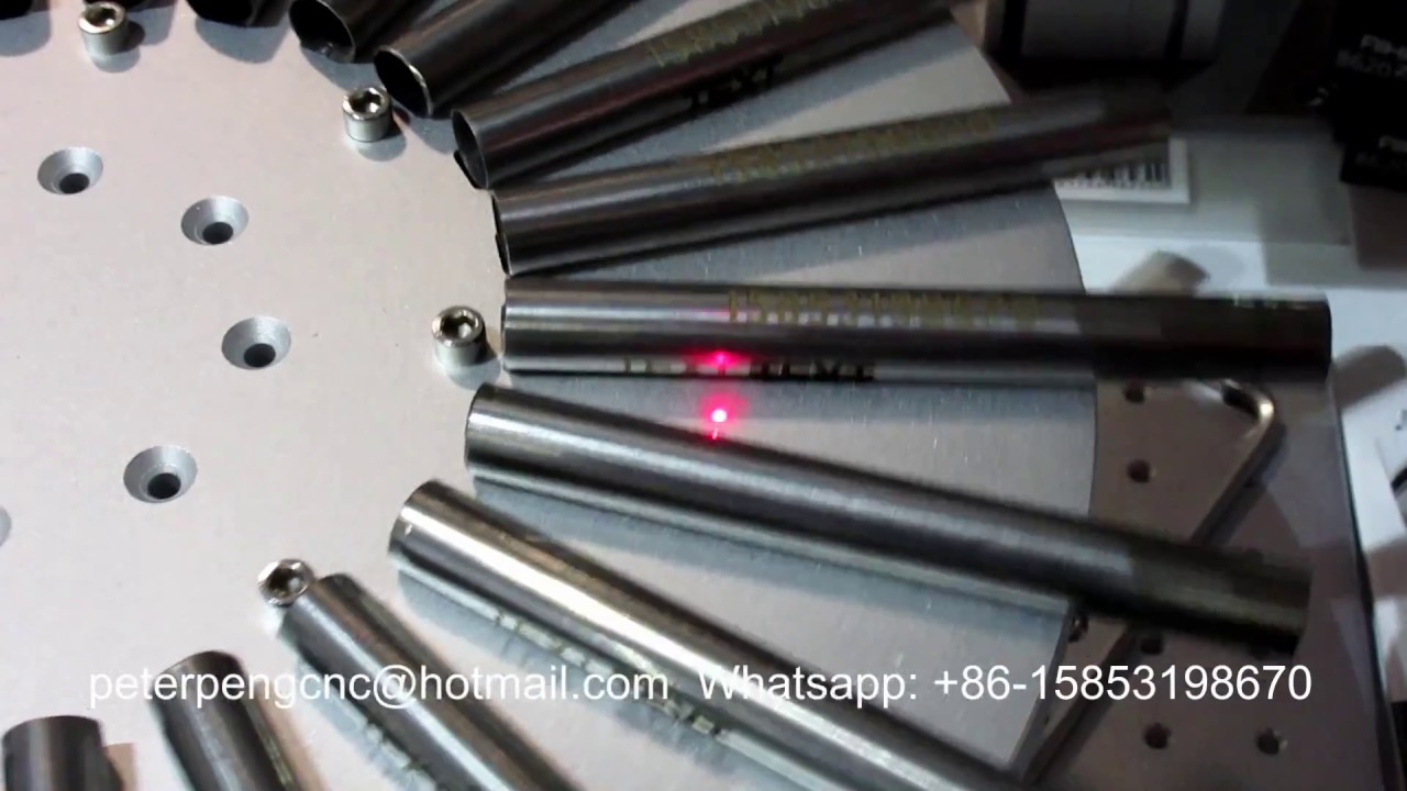 Fiber laser marking machine for pen engraving with auto rotary table ...