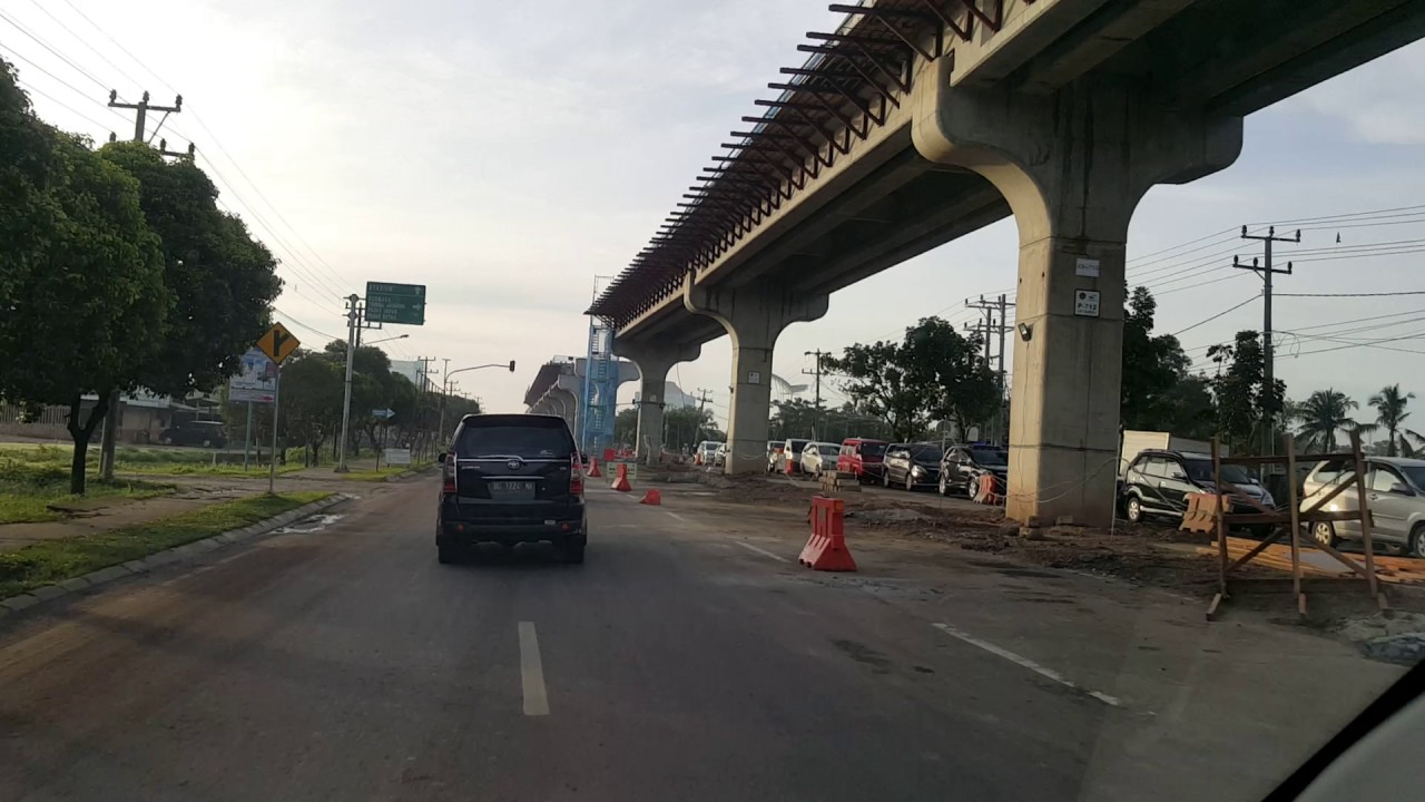 LRT Zona 5 Palembang Fly Over ke Jakabaring 31102016 - YouTube
