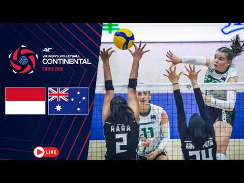 Indonesia 🇮🇩vs🇦🇺 Australia AVC Women’s Continental Championship 2026 | Tianjin, China