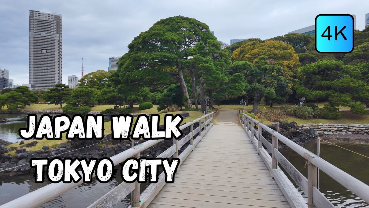 [Japan Walk 4K] walking tour in the park tokyo city japan walking tour ...