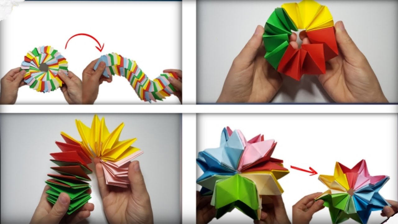 4 идеи КРУТЫХ АНТИСТРЕССОВ из БУМАГИ А4/ОРИГАМИ/DIY/how to make ...