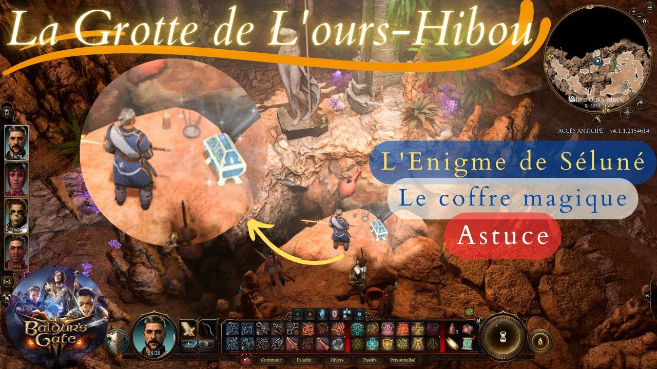BALDUR'S GATE III | La Statue de Séluné | Le coffre magique - YouTube