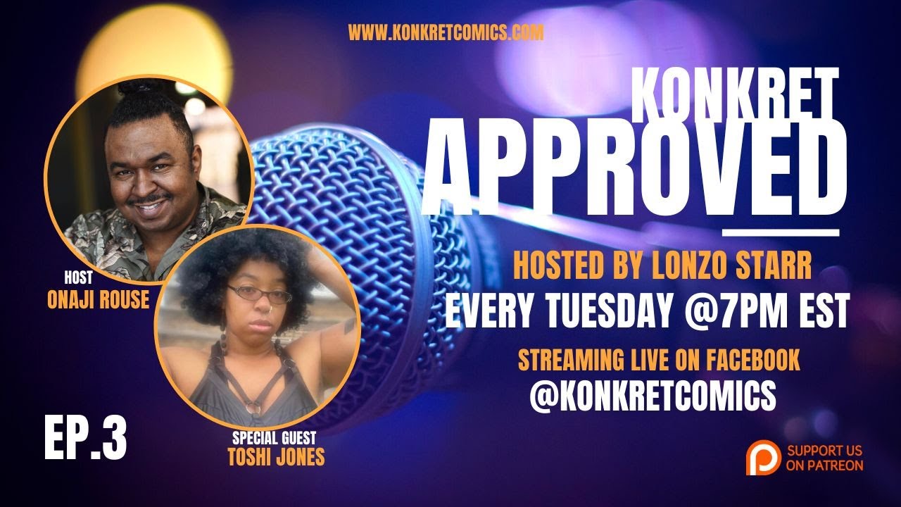 WOMEN RUN COMICS... #KonkretApproved EP.3 - Midnight Comics (Toshi.J ...