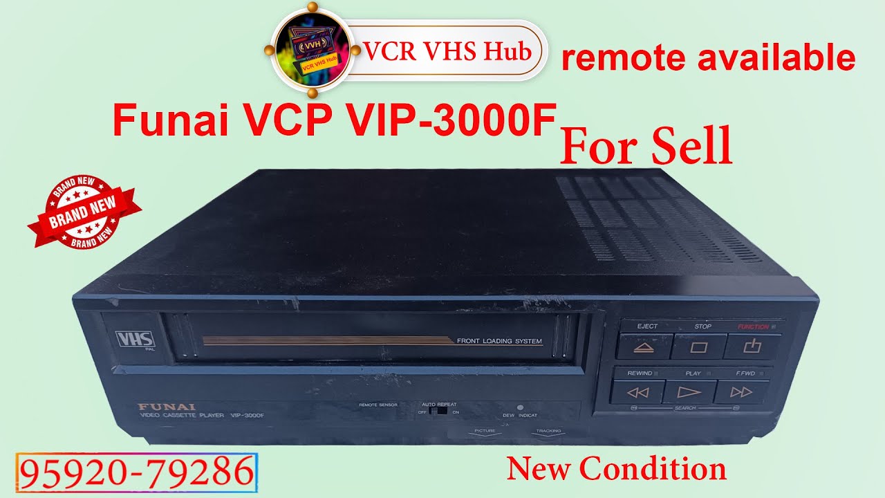 vcp for sale Funai VIP 3000F #95920-79286 #vcr - YouTube
