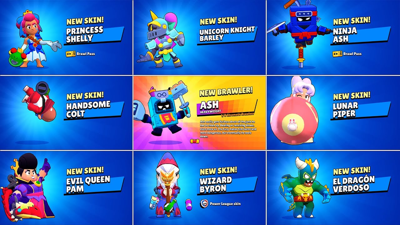 New Skin Unlock Animations | Season 8 Once Upon A Brawl - YouTube