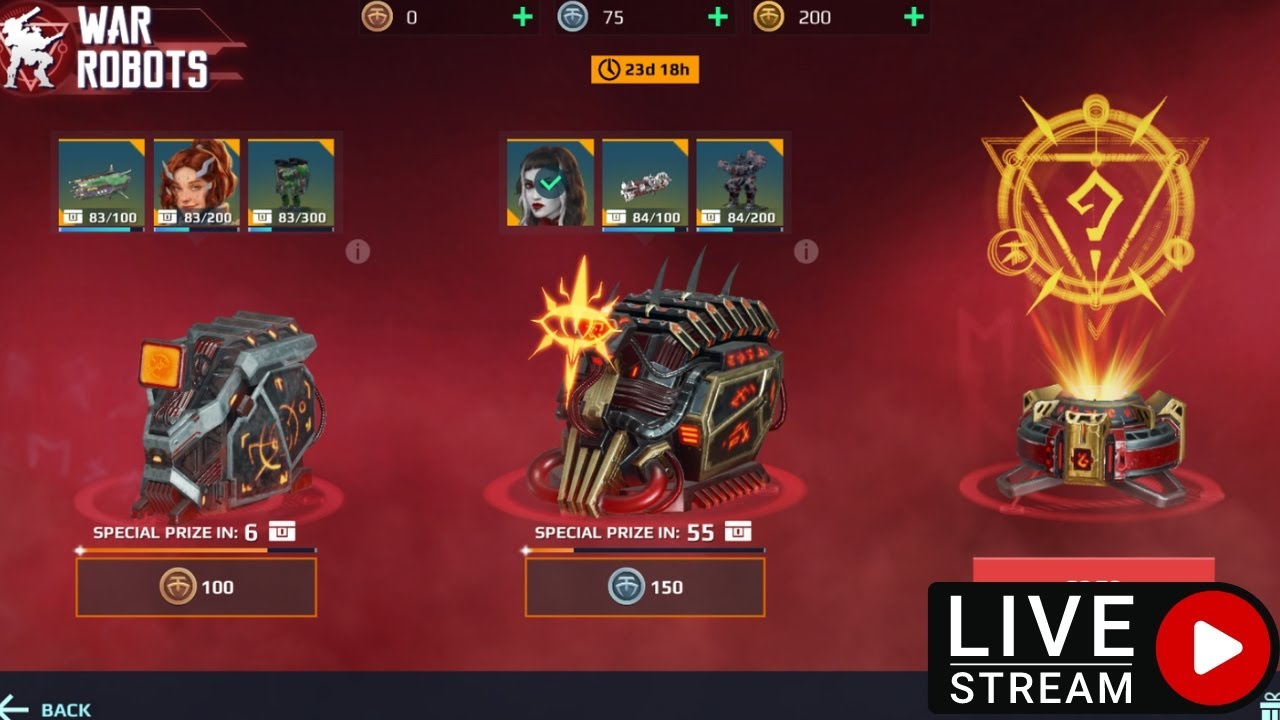 WAR ROBOTS LIVE STREAM EVENT OVERVIEW 8.5 GAMEPLAY WR - YouTube
