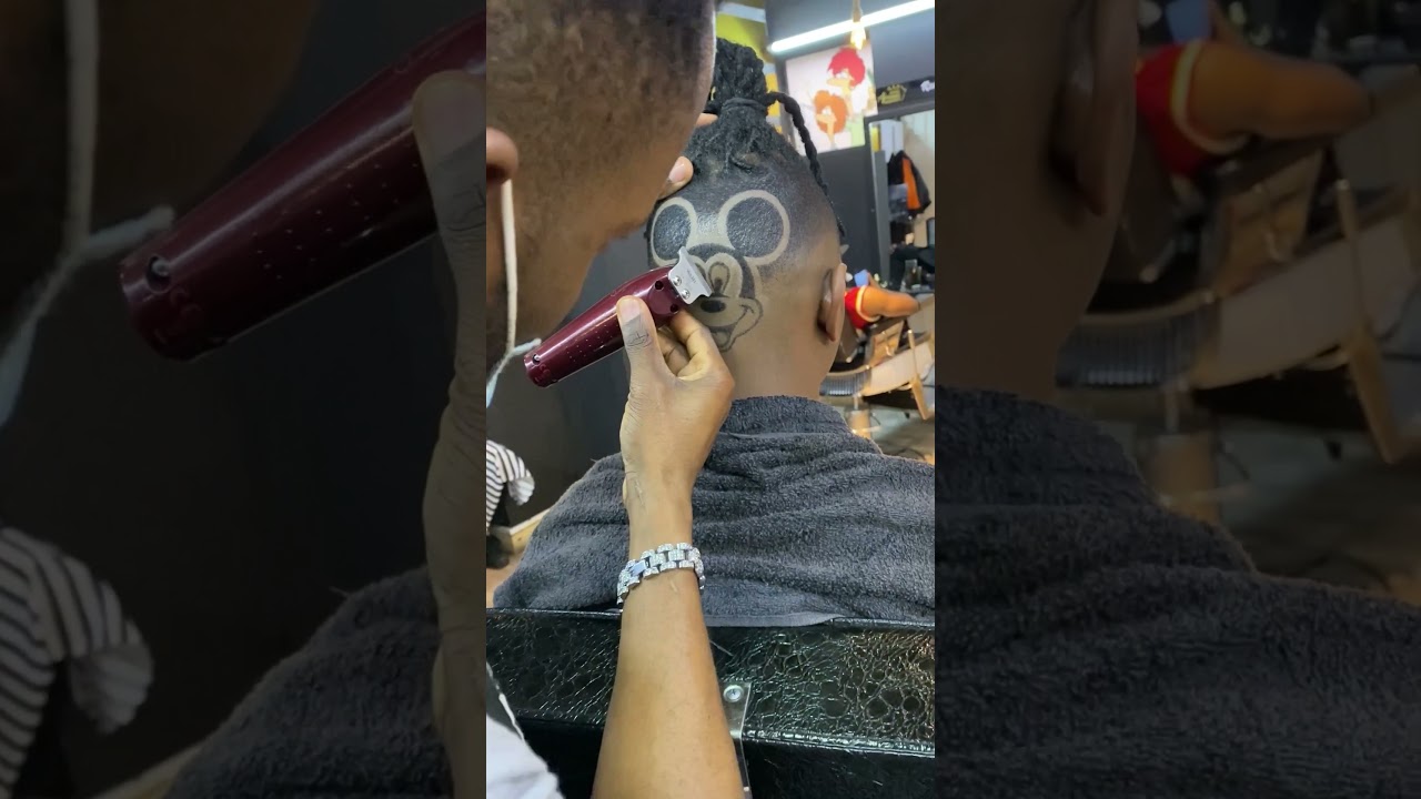 Mickey Mouse haircut 🐭 - YouTube