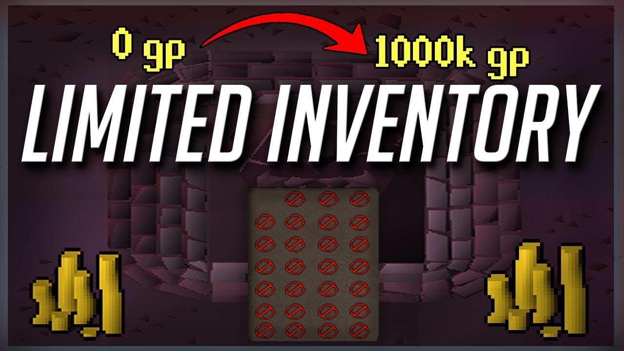 I limited my account to 1 inventory slot (#1) - YouTube