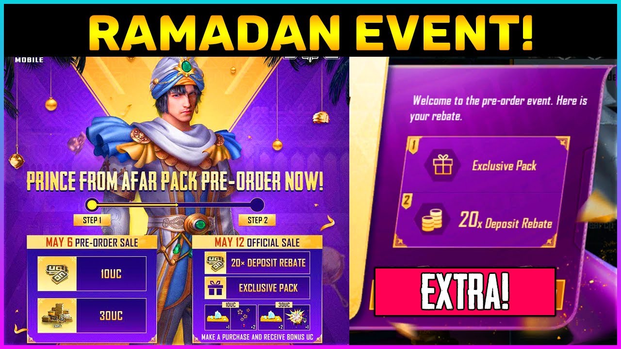 Ramadan Discount Event In Pubg Mobile || Get Extra Bonus For Pre ...